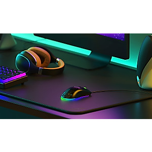 Wraptor Gaming Mouse Pad Extended Extra Large XXL Black 36x18 with Stitched Edges - Laptop, Computer & PC Desk Mat - Nonslip (XXL Extended)