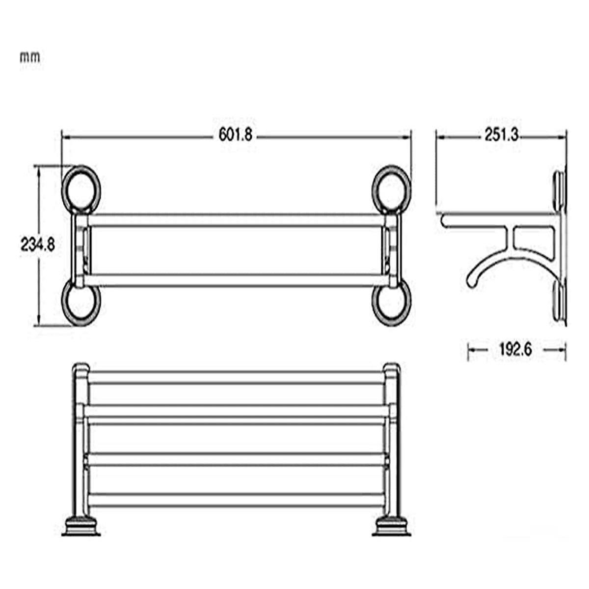 Towel Racks Towel Rail Holder Towel Bar Stainless Steel Powerful Suction Cup Multi-Function Bathroom