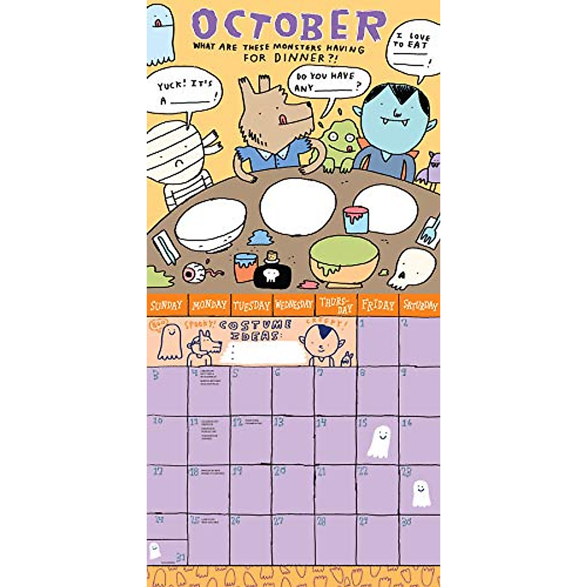 Kid's Awesome Activity Wall Calendar 2021