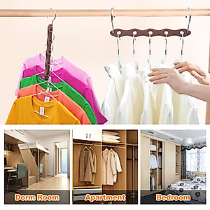 HEYHOUSE Closet Organizers and Storage,College Dorm Room Essentials,Multifunctional Closet Organizer Magic Space Saving Hangers for Wardrobe