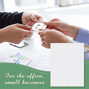 Outus 3000 Pcs Blank Printable Business Cards 180 GSM White Mini Note Index Perforated Card Stock Compatible with Laser and Inkjet Printer Double Sided Printing Matte White Paper 10 Cards, 2" x 3.5"