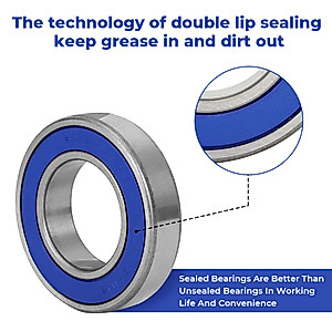 AUTOVIC Rear Axle Wheel Hub Housing Bearing Seal Kit For Honda ATV Foreman 400 450 500 Rubicon 500 Rancher 350 400 420 Replace 91055-HN5-681 & 91255-HA0-681