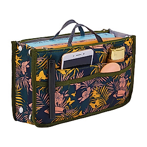 Periea Signature Purse Organizer Insert with Handles & 13 Pockets - 3 Sizes (Toucan, Small)