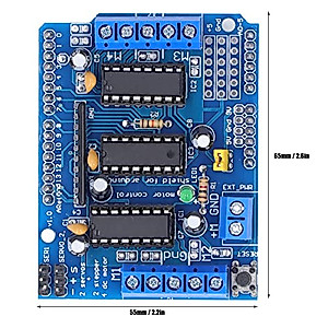 Stepper Motor Module, Simple Operation, Good Compatibility, L293D chip, Function Updates, Motor Driver Board for Electronic Experiments for DIY Robots