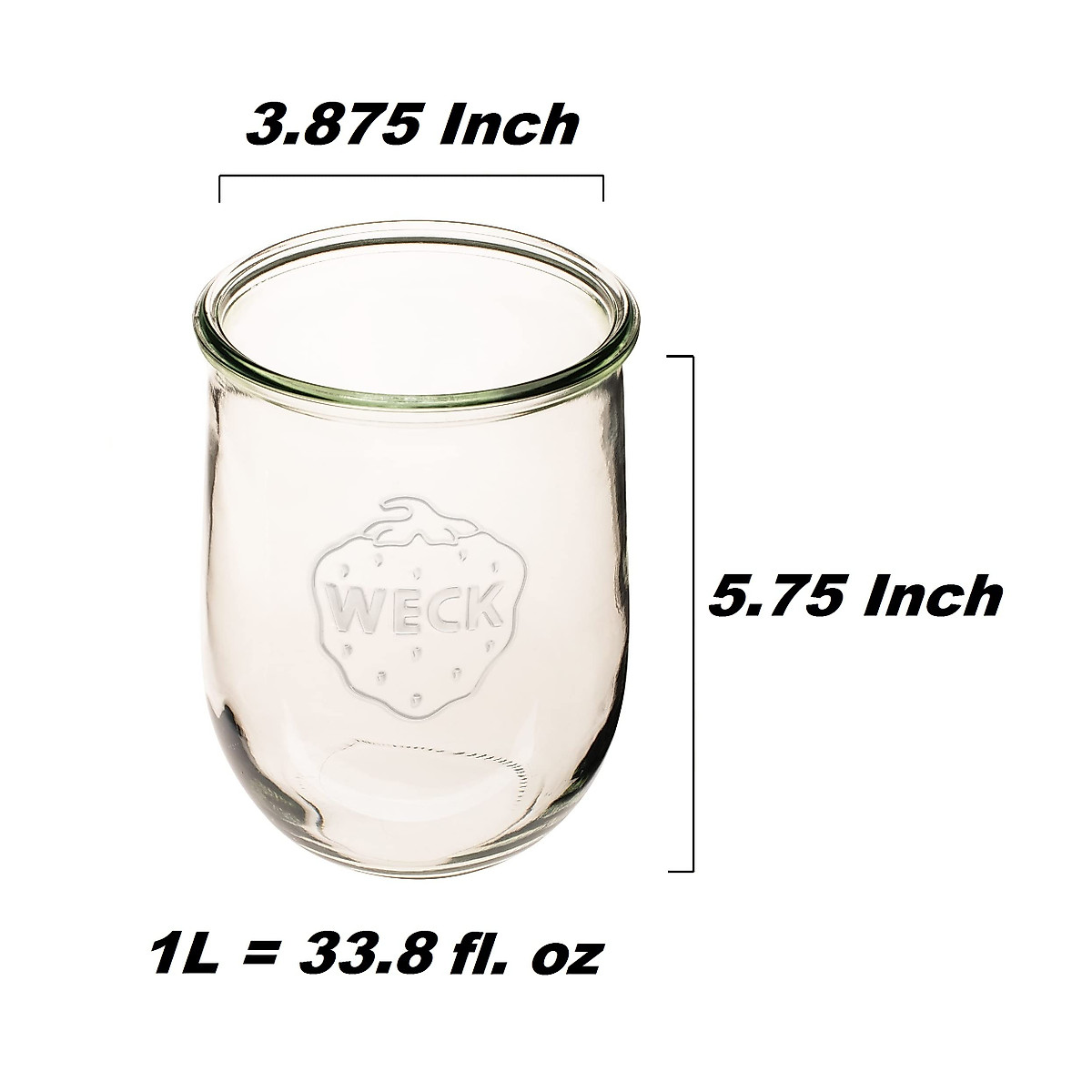 Weck Tulip Jar - Single 1-Liter Jar