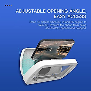 Wmbzxh Shower Phone Holder Waterproof Phone Mount Case for Shower Wall 360° Rotation Anti-Fog HD Touch Screen Bathroom Phone Holder for iPhone 11 12 13 Pro XR XS MAX Samsung Galaxy S21