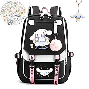 GERF Backpacks for Boys Girl Schoolbag bookbags Casual Daypack Laptop Travel Cute Backpack(School Bag + Pendant + Sticker)