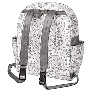 Petunia Pickle Bottom District Diaper Bag Backpack for On-The-Go Parents, Stylish, Spacious & Secure, Lightweight & Easy to Clean, Perfect for Everyday Use or Travel (Disney's Playful Pooh)