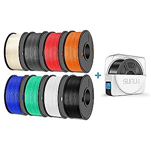 Upgraded 3D Printer Filament Dryer Box, SUNLU Filament Dehydrator Dry Box, Keep Filament Dry During 3D Printing, Spool Holder,Compatible with 1.75mm, 2.85mm, 3.00mm Filament,Storage Box