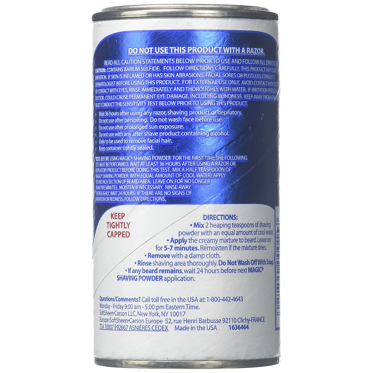 Magic Shaving Powder Blue 5 Ounce Regular Depilatory (145ml) (6 Pack)