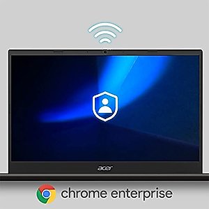 Acer Chromebook Enterprise 514 Laptop | Intel Core i3-1115G4 | 14" Full HD IPS Touch Display | 8GB LPDDR4X | 128GB NVMe SSD | microSD | Intel Wi-Fi 6 | Backlit Keyboard | Chrome OS | CB514-1WT-33MW