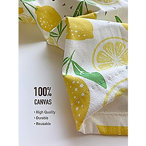Hglian Lemon Grocery Bags Holder Dispenser Wall Mount Plastic Bag Holder Garbage Shopping Trash Bags Storage Carrier Organizer,Cute Lemon Home Kitchen Décor, Gifts for Women Mom Wife