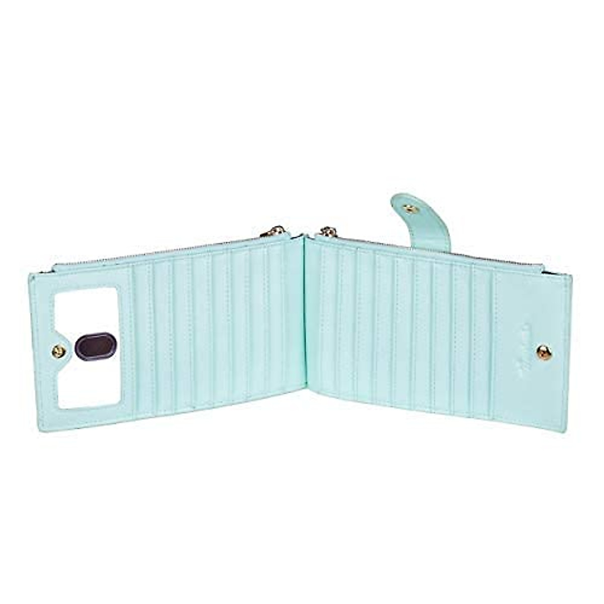 Travelambo Womens Multi Card Case Wallet & Leather Squeeze Coin Purse