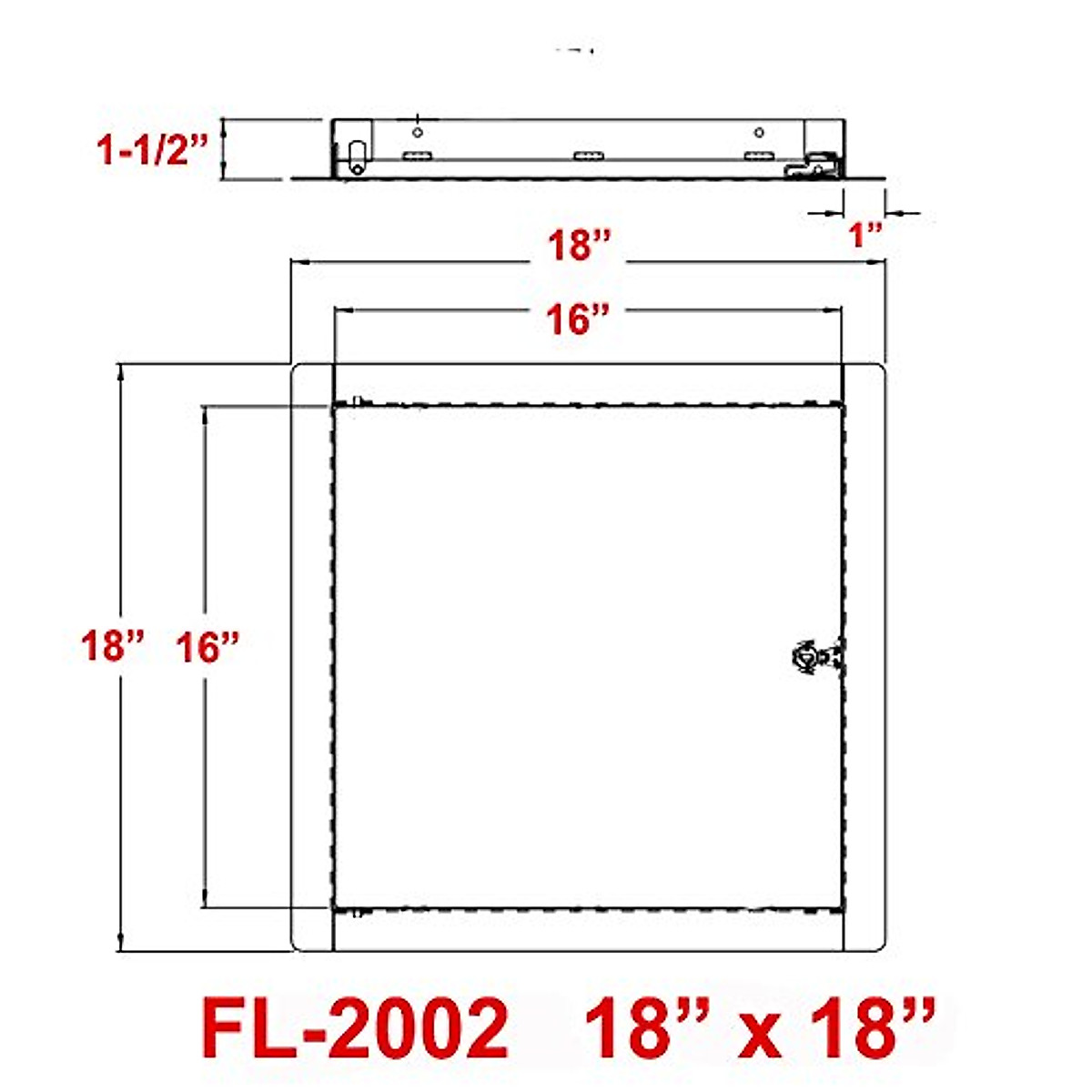 Mophorn Steel Access, 18 Inch x 18 Inch, Single Door