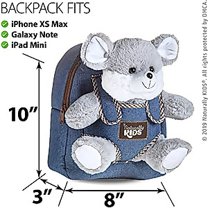 Naturally KIDS Toddler Mouse Rat Stuffed Animal Girls Boys Kids - Toys for 3 4 5 6 7 Year Old Girls Boy - 3-6 Year Old Girl Birthday Gift - Toddler Toys Boys Age 3 yr - Preschool - Plush Mouse Rat