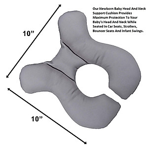 Lebogner Baby Head Support Pillow & Car Seat Strap Covers