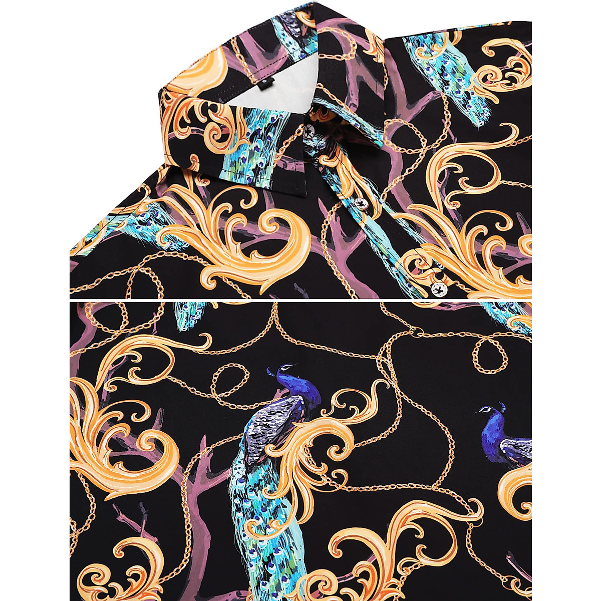 Men's Casual Button-Down Shirt - Fashionable Hip Hop, Golf, Beach, & Brunch Outfits for Hombres