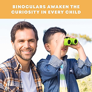 Binoculars for Kids, Set with Magnifying Glass & Compass - Easter Toys, Kids Binoculars for Boys and Girls - Perfect Easter Basket Stuffers for Toddler ! Easter Gifts for 3-12 Years Kids