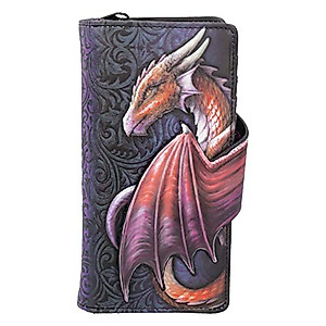 Nemesis Now Take Flight Embossed Purse 18.5cm, Purple, One Size