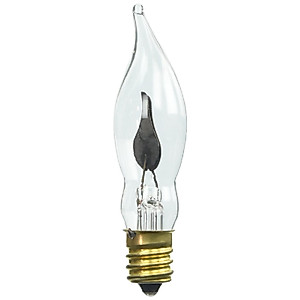 Bulbrite Incandescent CA5 Candelabra Screw Base (E12) Light Bulb, 3 Watt, Clear