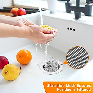 Generic 3 Pack Sink Drain Strainer, Sturdy Stainless Steel Shower Drain Hair Catcher with Double Sided Anti-Rust Mesh, Upgraded Tub Drain Strainer for Shower Kitchen Bathtub Bathroom RV Sink
