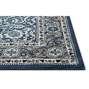 Well Woven Darya Blue Modern Sarouk 5x7 (5'3" x 7'3") Area Rug Updated Traditional Persian Carpet