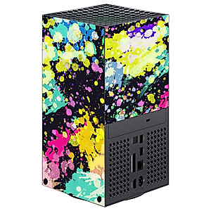 PlayVital Watercolour Splash Custom Vinyl Skins for Xbox Series X, Wrap Decal Cover Stickers for Xbox Series X Console Controller