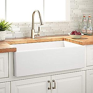 Signature Hardware 934790-33 Grigham 33" Single Basin Fireclay Reversible Farmhouse Sink
