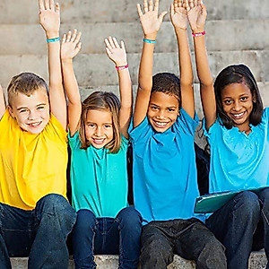 Gender Reveal Bracelets, Includes Team Boy Wristbands and Team Girl Wristbands for Baby Shower Party Gender Reveal Party Decorations Supplies(48 Pieces)