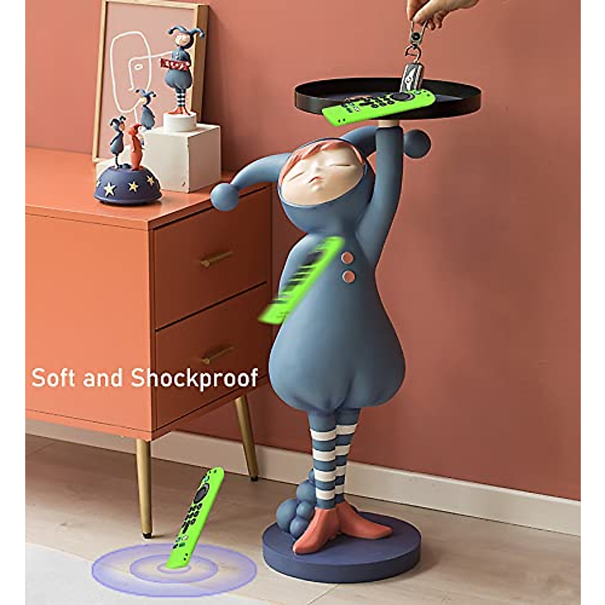 3-Pack Remote Case for TV 3rd Gen 2021 Glow in The Dark, Voice Remote Protective Silicone Cover Glow in Dark with Lanyard (Fluorescent Green/Pink/Blue)- LEFXMOPHY