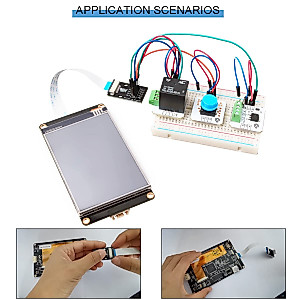 DKARDU Nextion IO Adapter GPIO Expansion Board with FFC Cable Dupont Cable for Nextion Enhanced 2.4" 2.8" 3.2" 3.5" 4.3" 5" 7 Intelligent Display 7 10.1 inch