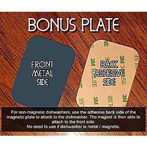 Friends Inspired Clean Dirty Reversible Double Sided Dishwasher Magnet, Strong Universal Sign Indicator with 3M Magnetic Plate, Non-scratching Magnets Tell Whether Dishes Are Clean or Dirty