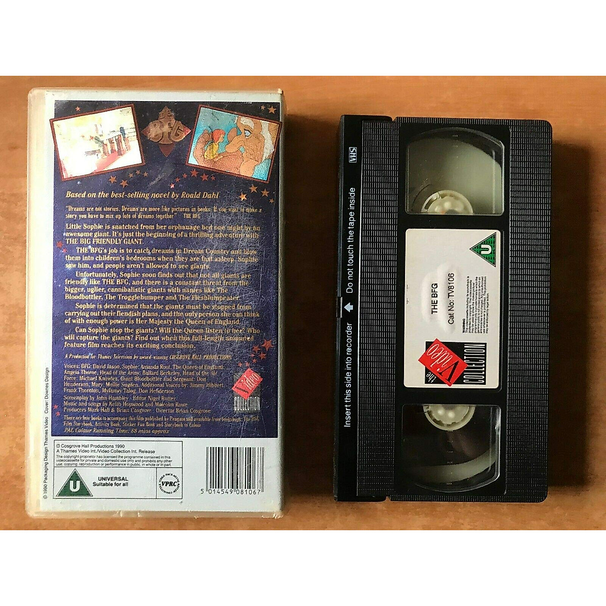 The BFG: Big Friendly Giant [Thames Video]; Roald Dahl - Animated - Kids - VHS