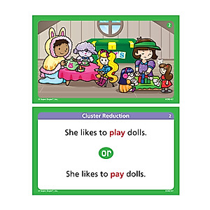 Super Duper Publications |Silly Sets Minimal Pairs for Maximum Progress Fun Deck | Listening Skills and Language Development Flash Cards | Educational Learning Materials for Children