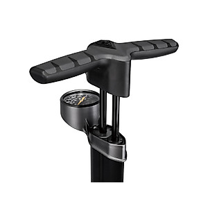 Topeak JoeBlow Twin Turbo Floor Pump Black2, One Size,Silver