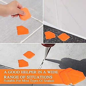 2PCS Caulk Tool Kit, Caulking Tool Set Sealant Silicone Finishing Tools, Caulking Guns Accessories Caulking Removal Tool for Kitchen Bathroom Floor Window Sealant Sealing Sink Joint, Reuse and Replace