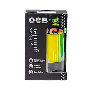 Wakit Electric Herb Grinder - Single Press Grind - Easy to Use, Fast and Custom Grind Consistency - LED Lighted Grinding Chamber