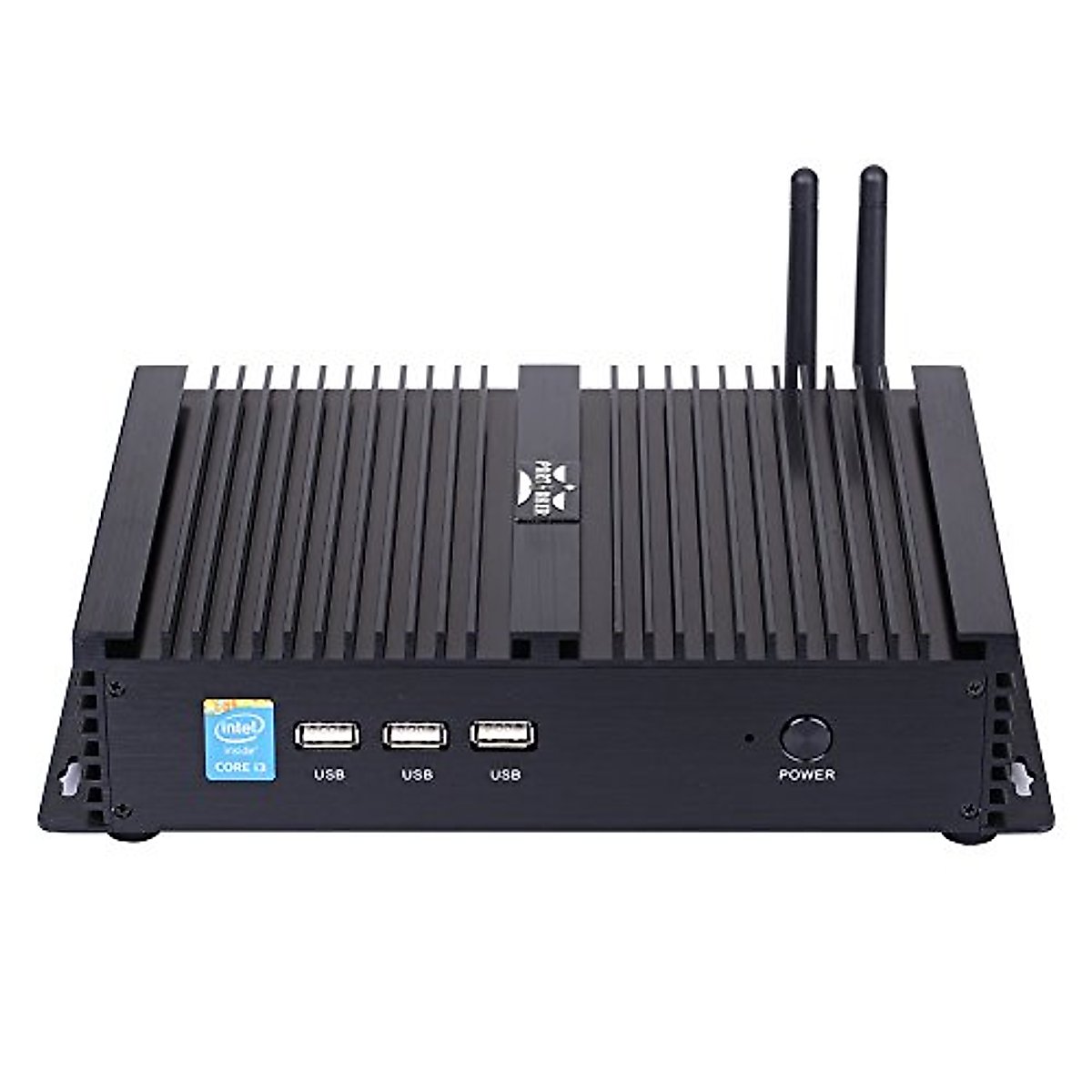 PARTAKER Windows 10 Industrial PC, Fanless Mini Desktop Computer with Intel Core Quad Core CPU i7 8550U 8565U,8GB RAM,240GB SSD,1TB HDD,1xNICs, 4xUSB 3.0,2xCOM RS232,HDMI,VGA,Wi-Fi