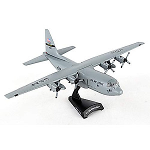 Daron Worldwide Trading Postage Stamp USAF C-130 1/200 Spare 617 Airplane Model, White