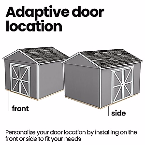 Handy Home Products Astoria 12x20 Do-It-Yourself Wooden Storage Shed- Does not Include Floor kit, Paint, or Roofing Shingles