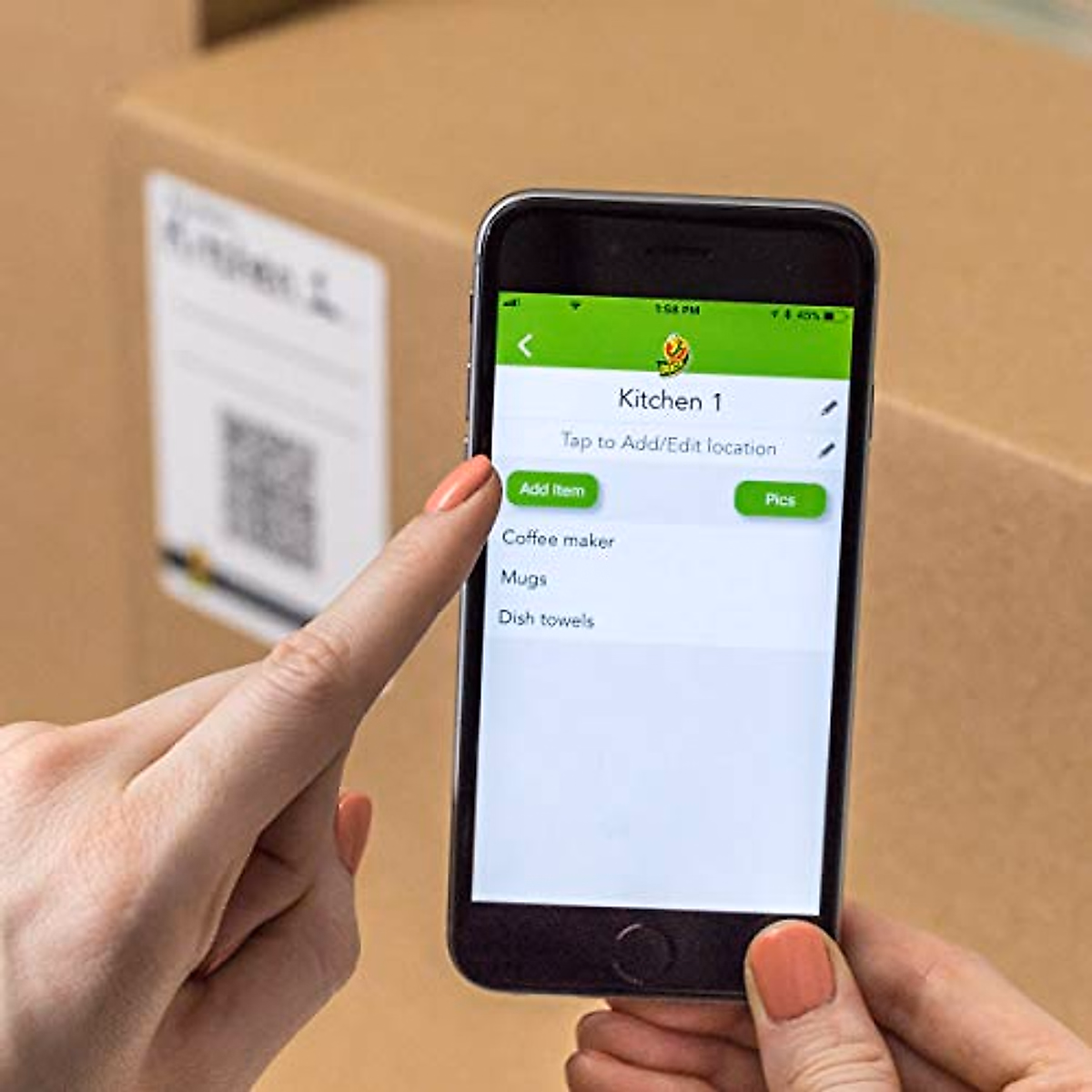 Duck Pack & Track Scannable Storage Labels, White, 40 Count