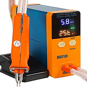 RCBDBSM Battery Spot Welder Capacitor Energy Storage Pulse Welding Machine, 11.6 KW Industrial Energy Storage Battery Welding Machine for 18650, 21700 Lithium Battery Pack Building