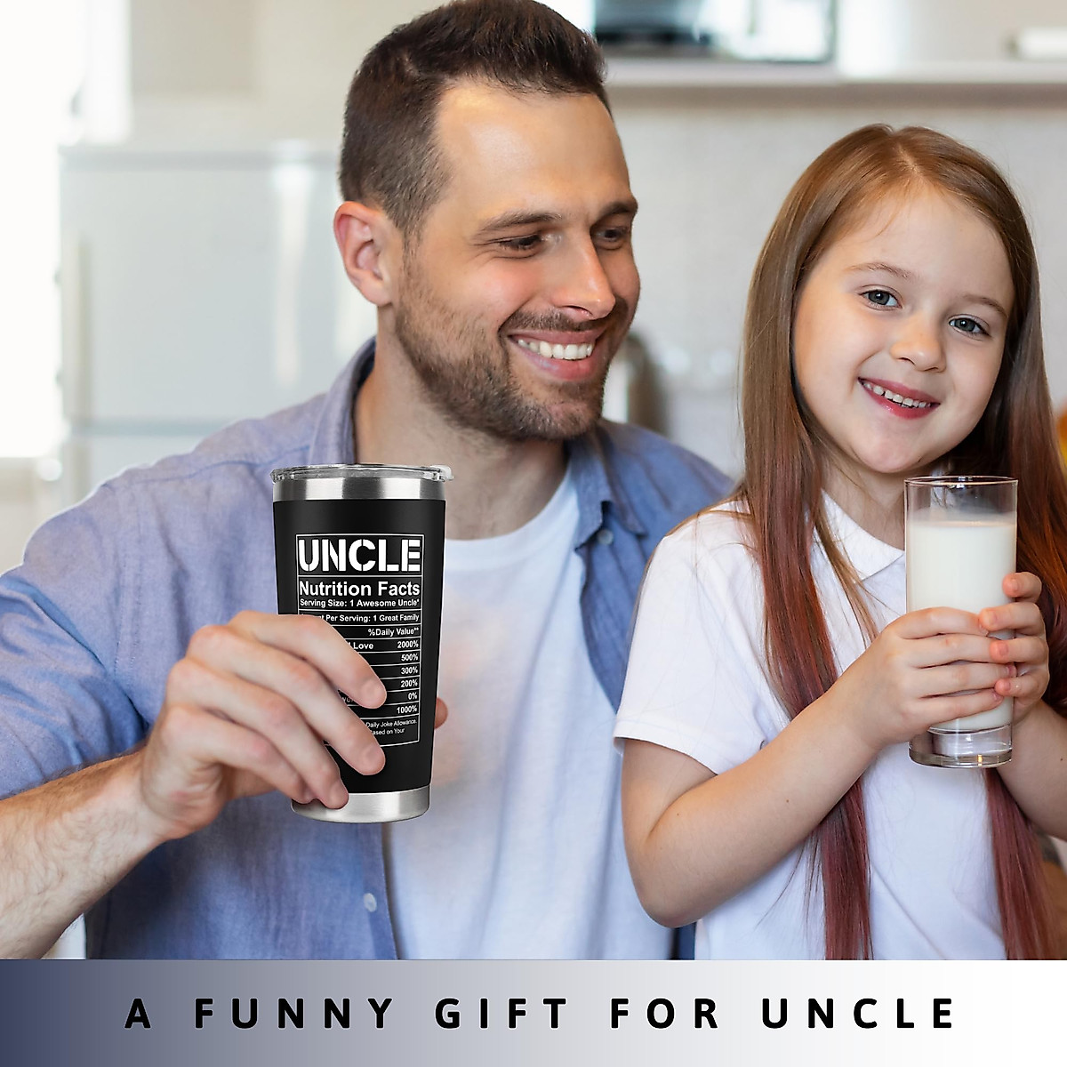 Gifts for Uncle from Niece, Nephew - Uncle Gifts - Uncle Christmas Gifts, Christmas Gifts for Uncle - Birthday Gifts for Uncle, Uncle Birthday Gifts from Niece Nephew - New Uncle Gifts - 20 Oz Tumbler