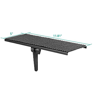 WALI TV Top Shelf 2 Packs, Monitor Shelf Mount Metal 12 x 5 Inch Flat Panel for Streaming Devices, Media Boxes, Speakers and Home Decor (TSH001-2), Black
