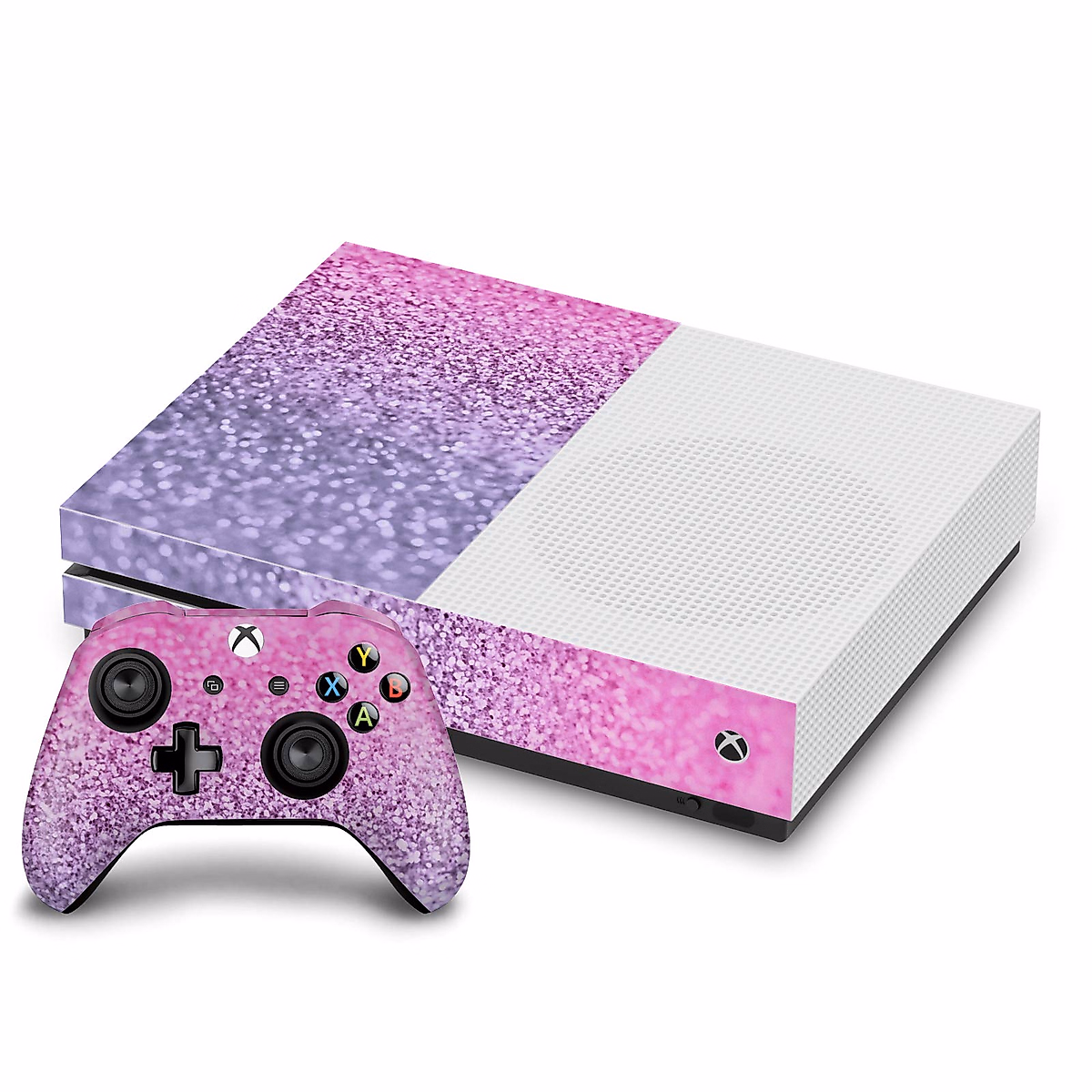 Head Case Designs Officially Licensed Monika Strigel Lavender Pink Art Mix Vinyl Sticker Gaming Skin Decal Cover Compatible With Xbox One S Console and Controller Bundle