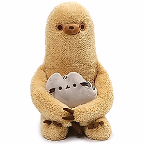 GUND Pusheen with Sloth Plush Stuffed Animal, Set of 2, 13"