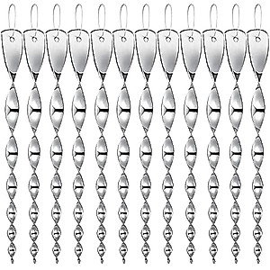 10-Pack Extra Sparkly Reflective Pinwheels+12Pcs/12Inch Bird Scare Reflective Rods