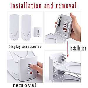 LKH White Shoe Organizer, Shoe Racks for Closets, Shoe Slots Space Saver, Shoe Stackers, Shoe Slots Space Saver - 12 Pack (Color : White)