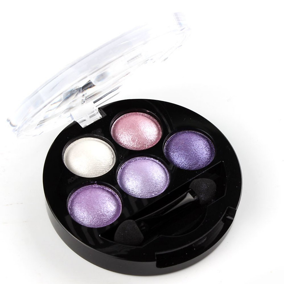 Mallofusa 5 Colors Eye Shadow Powder Metallic Shimmer Eyeshadow Palette (Amethyst Glam) 4.7oz
