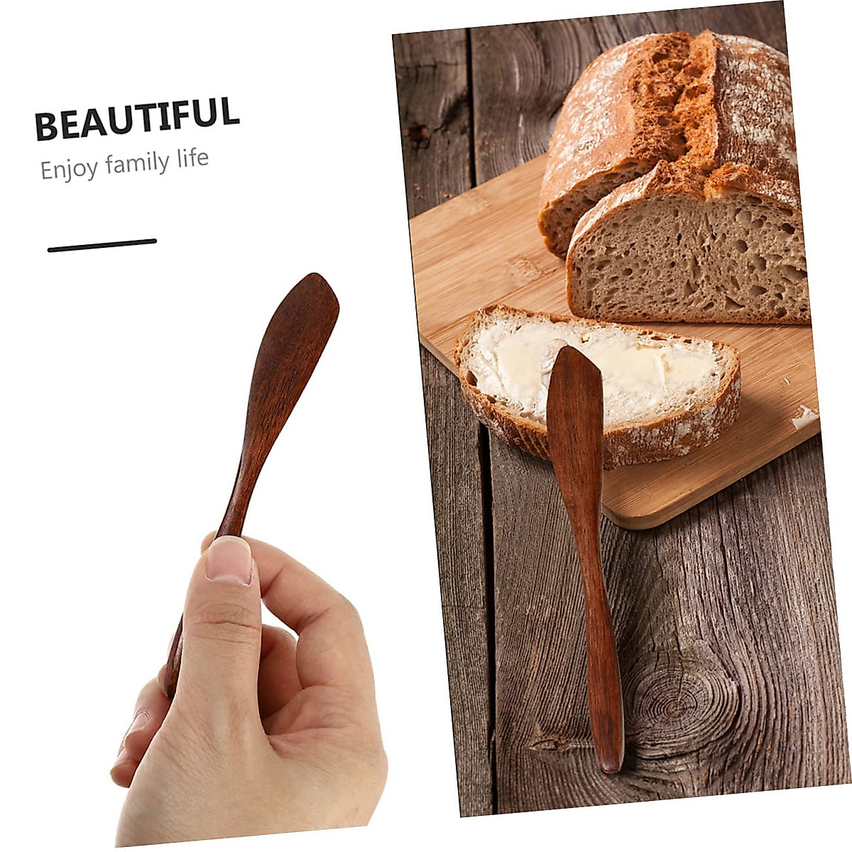 3 Sets Spoon Fork Chopsticks Wooden Spoons for Eating Wooden Flatware Wood Chopsticks Wooden Tableware Wooden Silverware Wood Dinnerware Wooden Fork Wood Spoon Wood Fork
